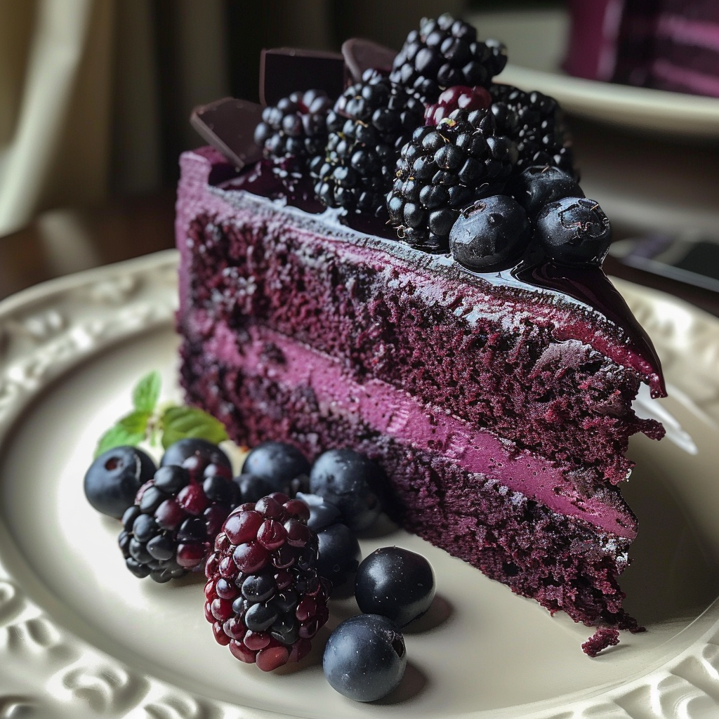 Amazing Blackberry Velvet Gothic Cake for Delicious Celebrations