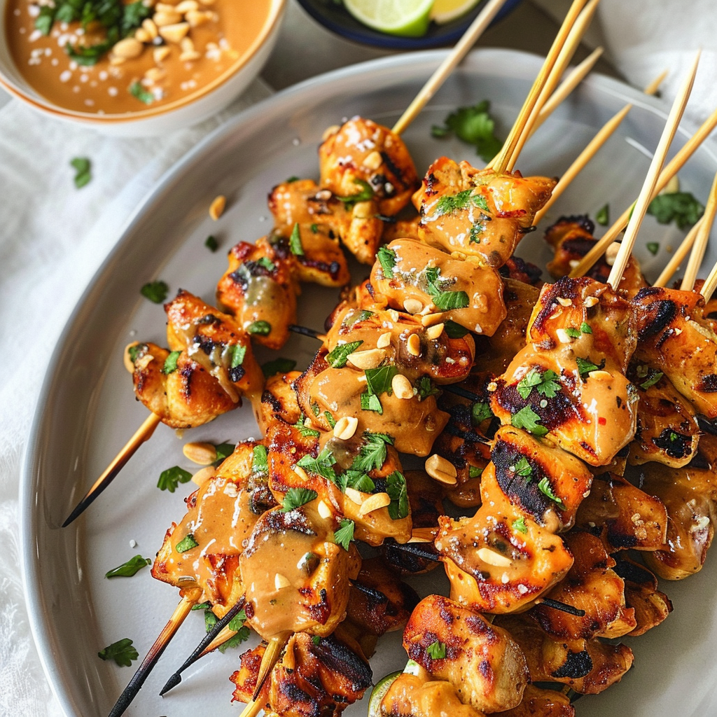 Amazing Chicken Satay with Peanut Sauce for Festive Feasts