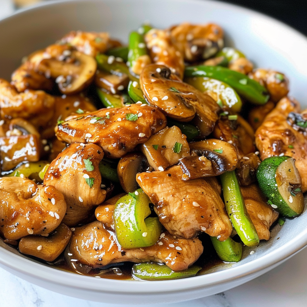 Panda Express Mushroom Chicken Copycat | Chicken Stir Fry - Amazing ...