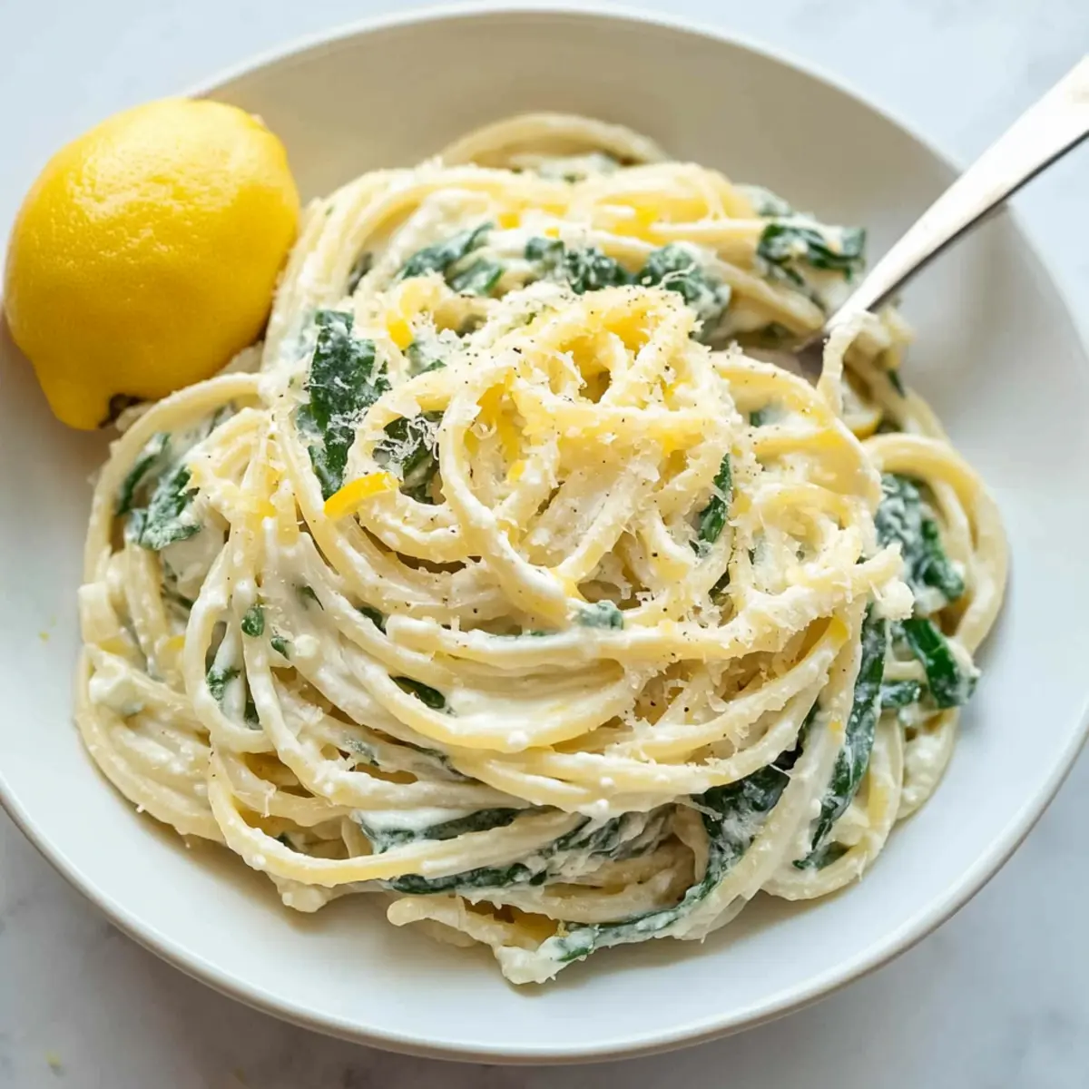 The Best Lemon Ricotta Pasta Recipe with Fresh Spinach