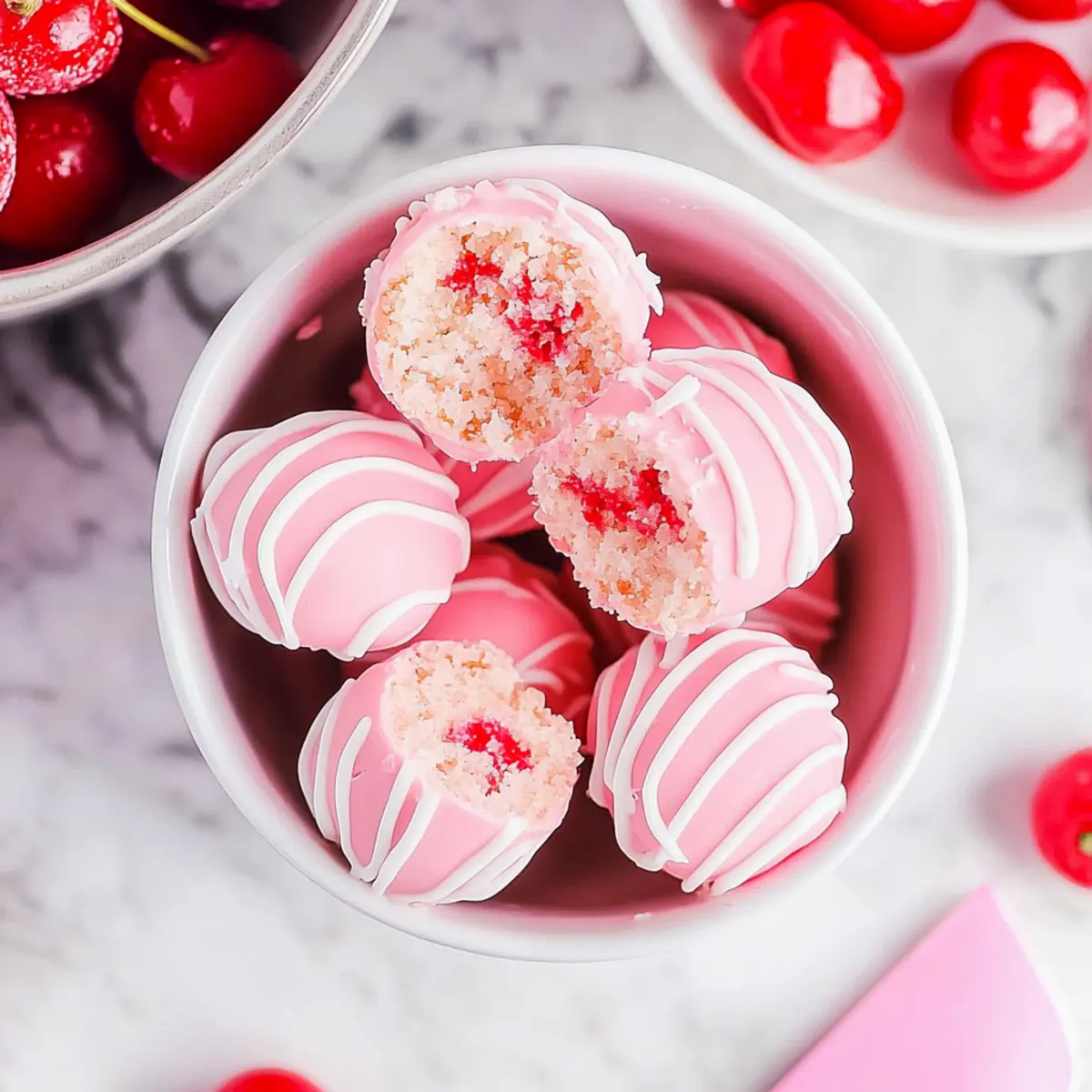 Delicious Cherry Cake Pops: Easy Cherry Chip Cheesecake Bites Recipe