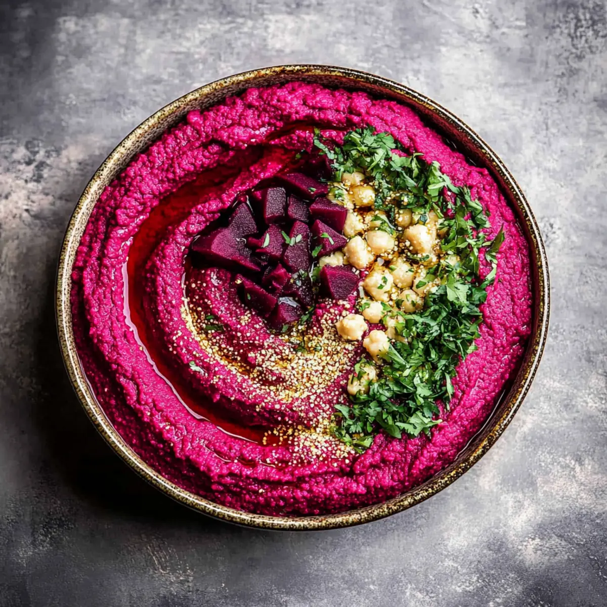 Delicious Beetroot Hummus Platter Recipe for Healthy Snacking
