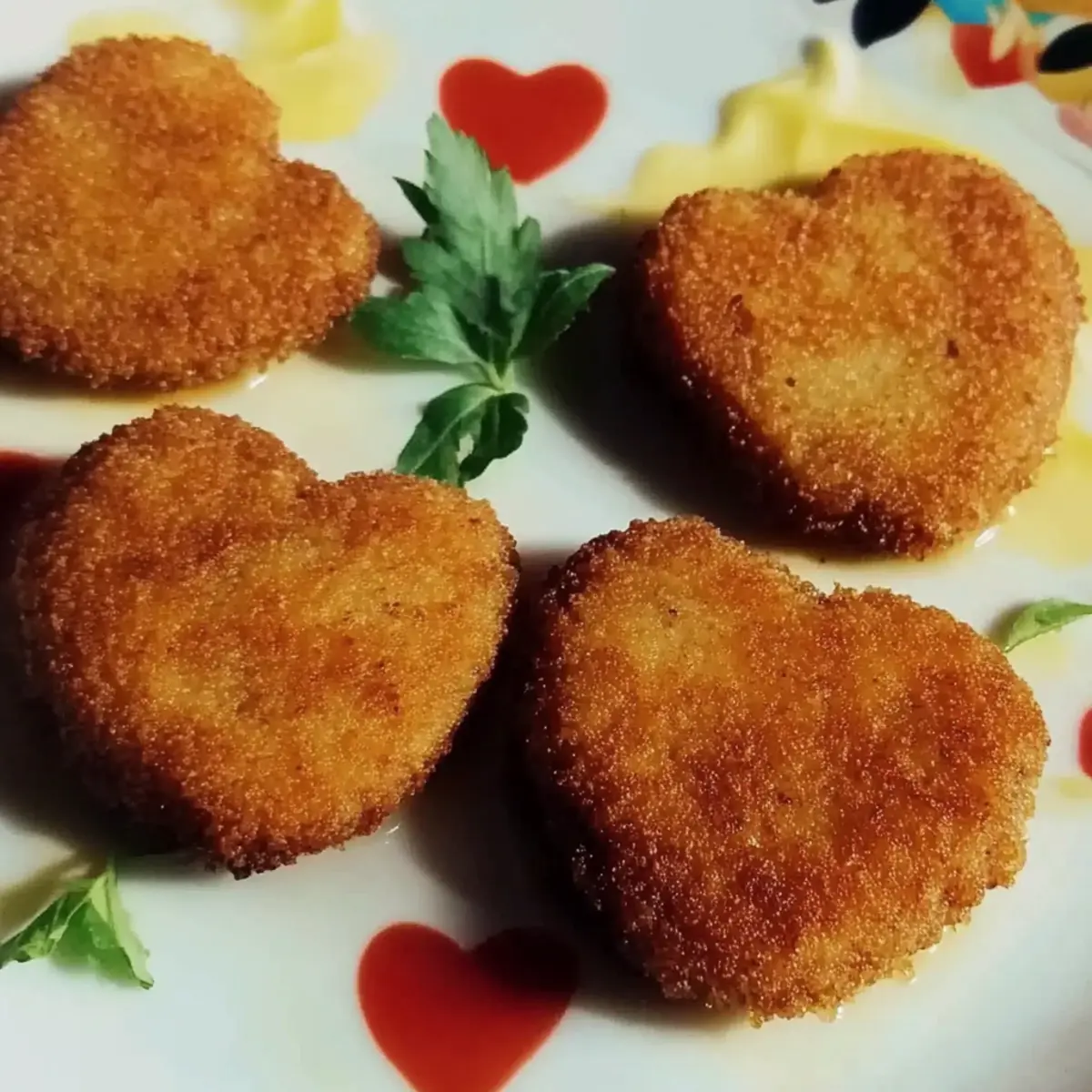 Delicious Heart Shaped Chicken Cutlets Recipe for Special Occasions