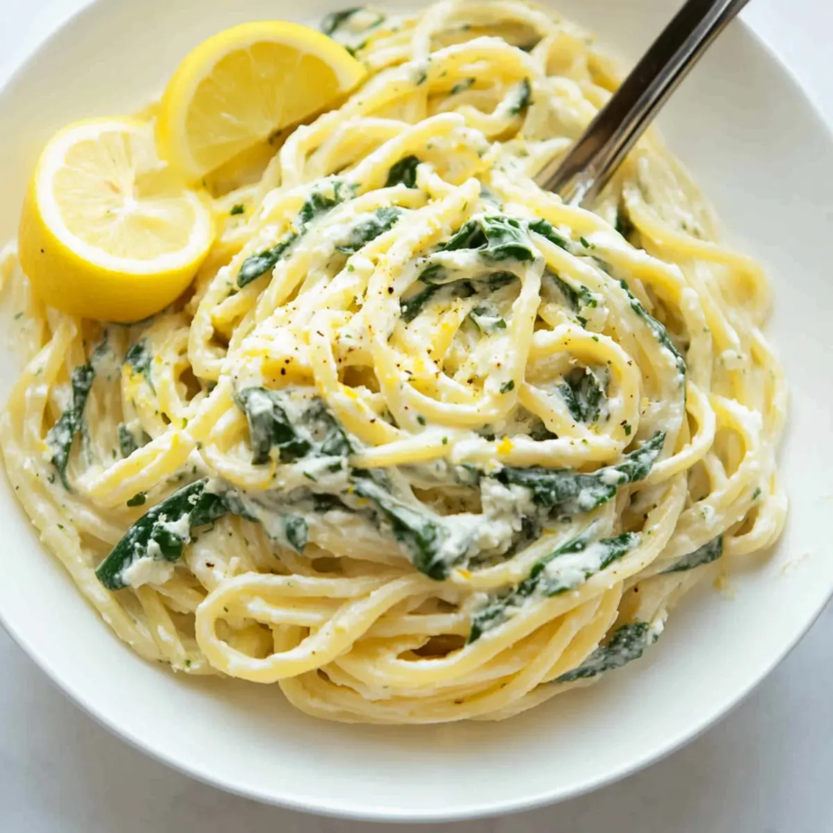 The Best Lemon Ricotta Pasta Recipe with Fresh Spinach
